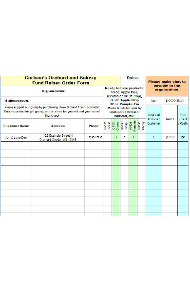 FREE 31+ Bakery Order Forms in PDF | Ms Word | XLS