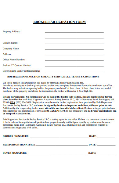 FREE 50+ Participation Forms in PDF | MS Word