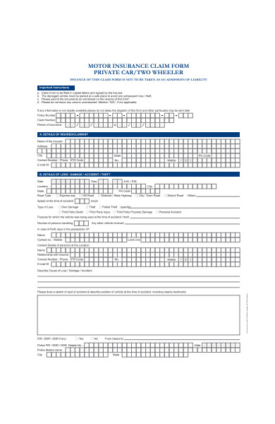 FREE 25+ Insurance Forms in PDF | MS Word