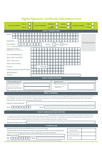 FREE 40+ Subscribe Forms in PDF | Ms Word (doc.)