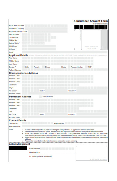 FREE 25+ Insurance Forms in PDF | MS Word