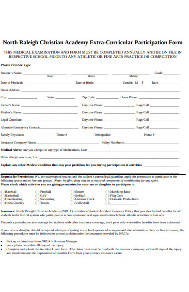 FREE 50+ Participation Forms in PDF | MS Word