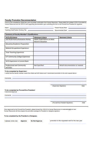 FREE 50+ Promotion Forms in PDF | MS Word