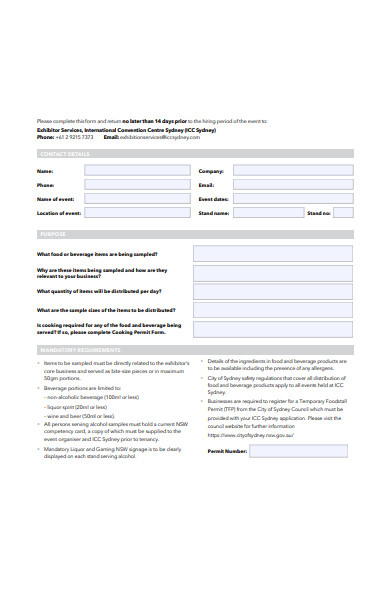 FREE 51+ Food and Beverage Order Forms in PDF | Ms Word