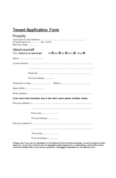 FREE 30+ Landlord and Tenant Forms in PDF | Ms Word | XLS