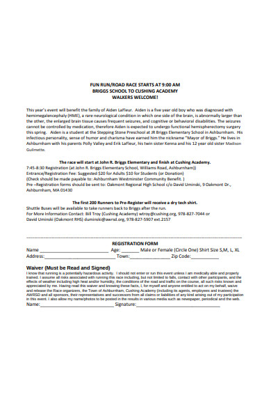 FREE 50+ Race Registration Form in PDF | Ms Word