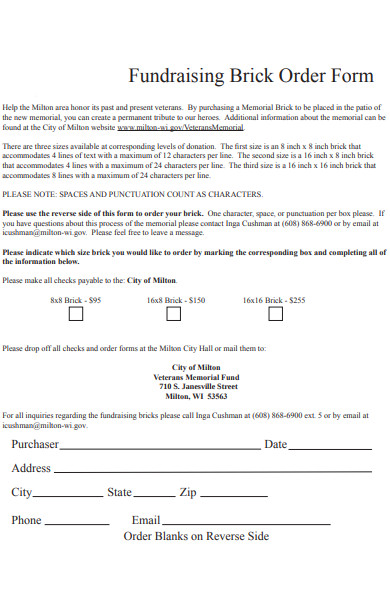 FREE 32+ Fundraising Order Forms in PDF | MS Word | XLS