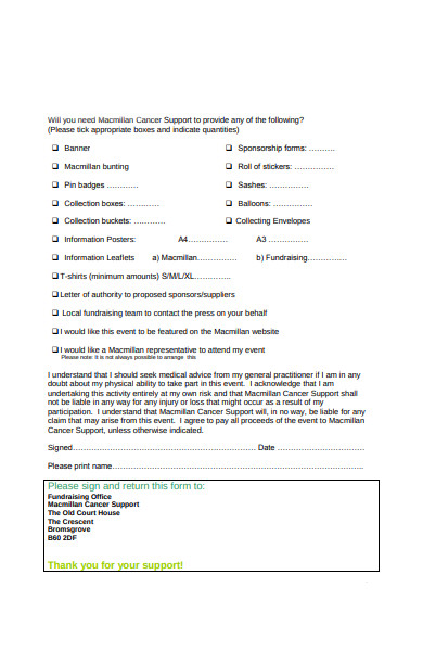 FREE 32+ Fundraising Order Forms in PDF | MS Word | XLS