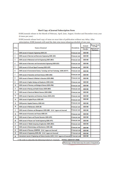 FREE 40+ Subscribe Forms in PDF | Ms Word (doc.)