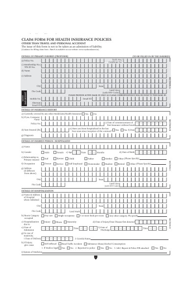 FREE 25+ Insurance Forms in PDF | MS Word