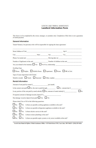 FREE 30+ Landlord and Tenant Forms in PDF | Ms Word | XLS