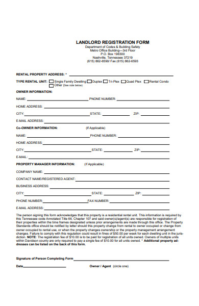 FREE 30+ Landlord and Tenant Forms in PDF | Ms Word | XLS