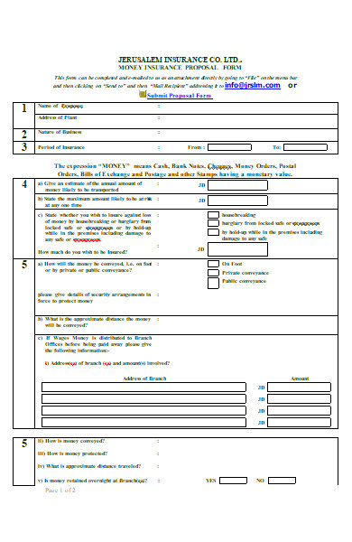 FREE 25+ Insurance Forms in PDF | MS Word