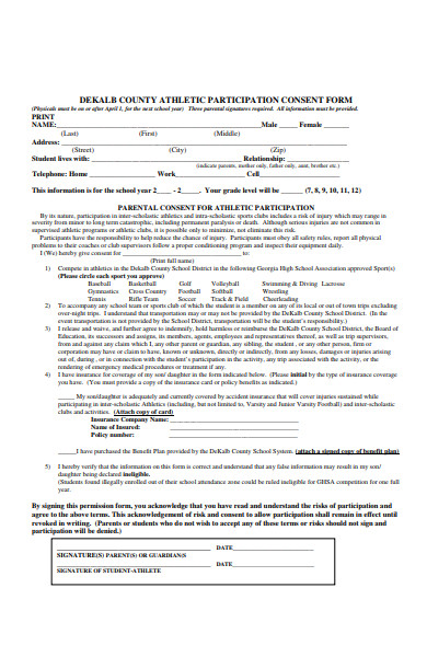 FREE 50+ Participation Forms in PDF | MS Word