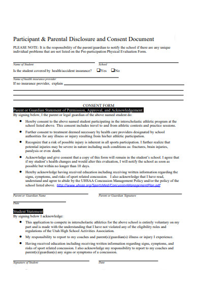 FREE 50+ Participation Forms in PDF | MS Word