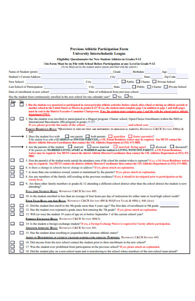 FREE 50+ Participation Forms in PDF | MS Word