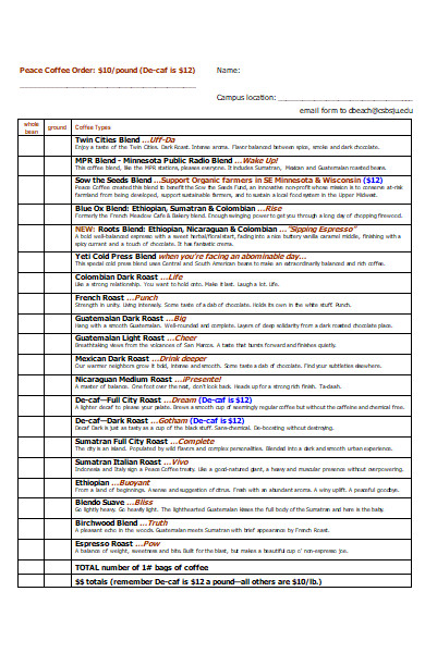 FREE 31+ Bakery Order Forms in PDF | Ms Word | XLS