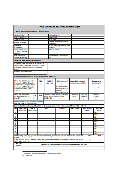 FREE 29+ Arrival Form Samples, PDF, MS Word, Google Docs