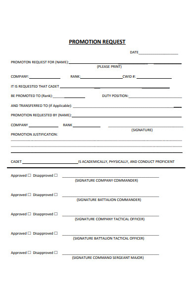 FREE 50+ Promotion Forms in PDF | MS Word