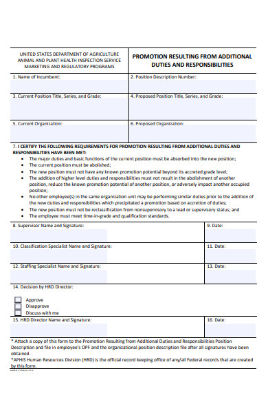 FREE 50+ Promotion Forms in PDF | MS Word