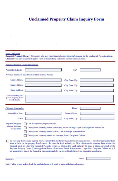 FREE 50+ Inquiry Forms in PDF | MS Word (doc.)