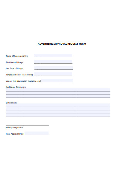FREE 40+ Advertising Request Forms in PDF | MS Word