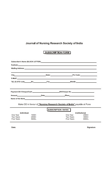 FREE 40+ Subscribe Forms in PDF | Ms Word (doc.)