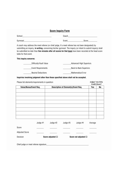 FREE 50+ Inquiry Forms in PDF | MS Word (doc.)