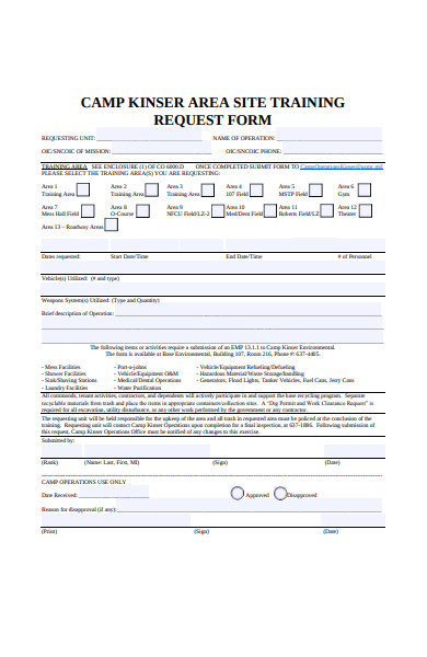 FREE 37+ Training Request Forms in PDF | Ms Word
