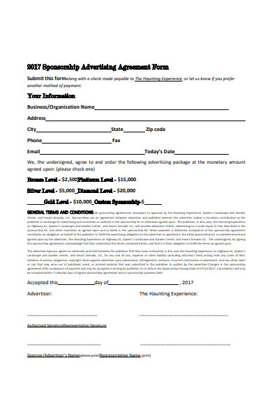 FREE 20+ Advertising Agreement Forms in PDF | Ms Word