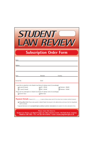 FREE 40+ Subscribe Forms in PDF | Ms Word (doc.)