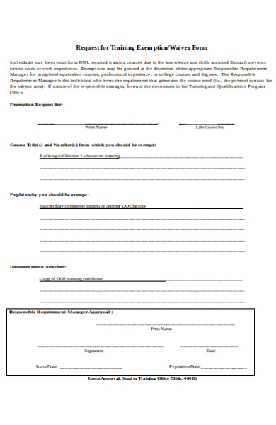 FREE 37+ Training Request Forms in PDF | Ms Word