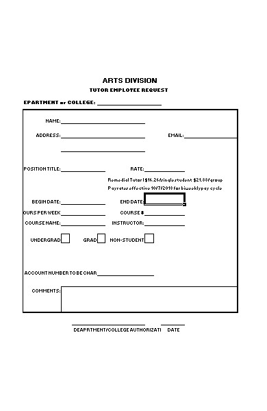 FREE 30+ Tutor Request Forms PDF | Ms Word | Excel