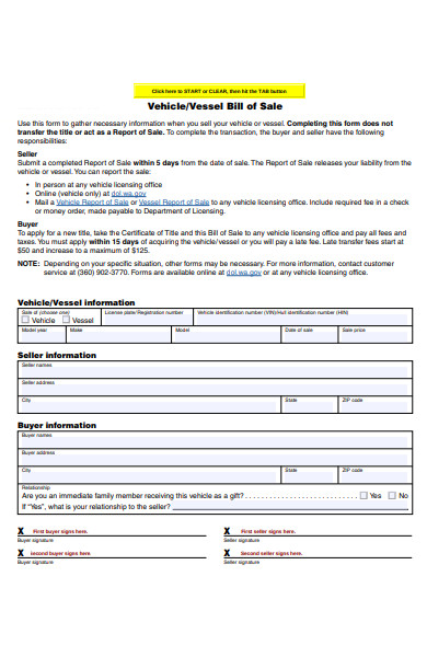 FREE 51+ Sale & Purchase Forms in PDF | MS Word | XLS
