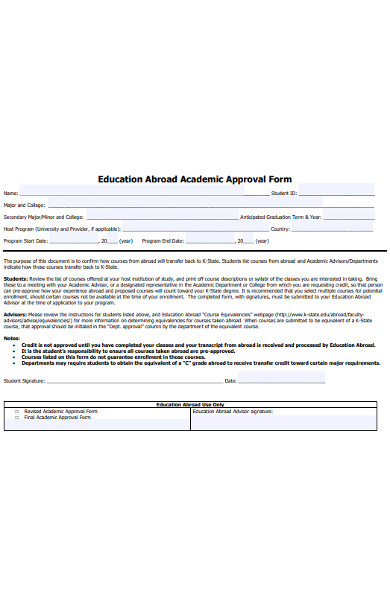 FREE 54+ Approval Form Samples, PDF, MS Word, Google Docs, Excel