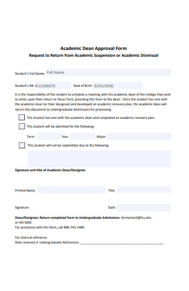 FREE 54+ Approval Form Samples, PDF, MS Word, Google Docs, Excel