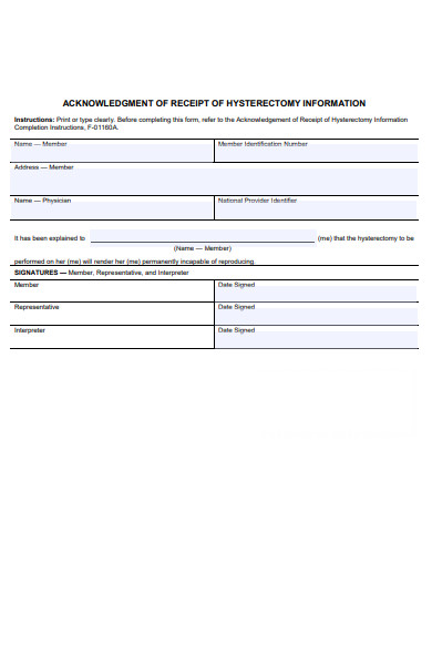FREE 51+ Acknowledgment Forms in PDF | MS Word