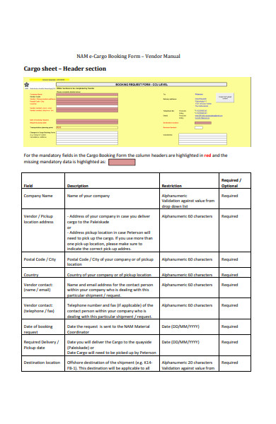 FREE 49+ Booking Form Samples, PDF, MS Word, Google Docs, Excel