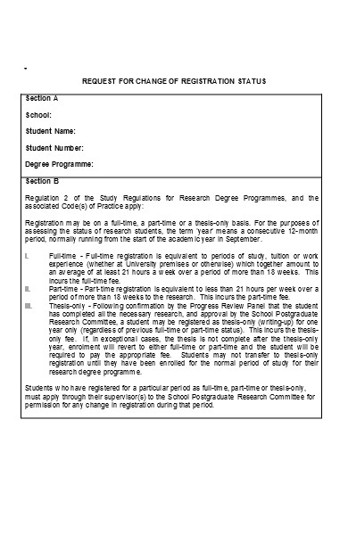 FREE 51+ Change of Status Forms in PDF | MS Word