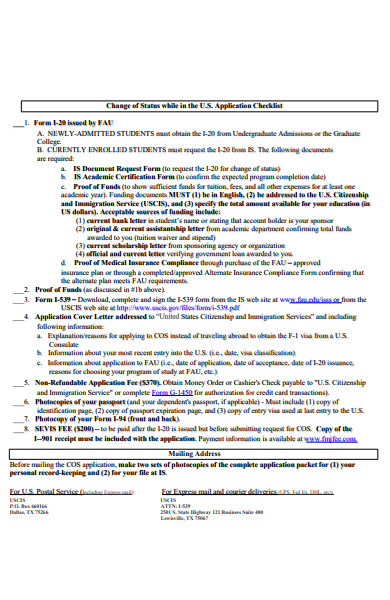 FREE 51+ Change of Status Forms in PDF | MS Word