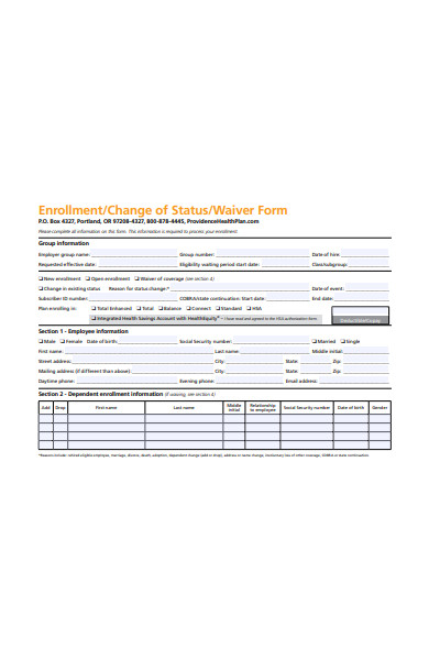 FREE 51+ Change of Status Forms in PDF | MS Word
