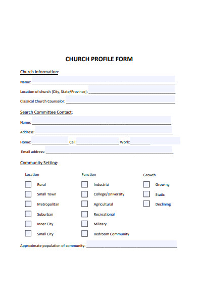 FREE 55+ Profile Form Samples, PDF, MS Word, Google Docs, Excel