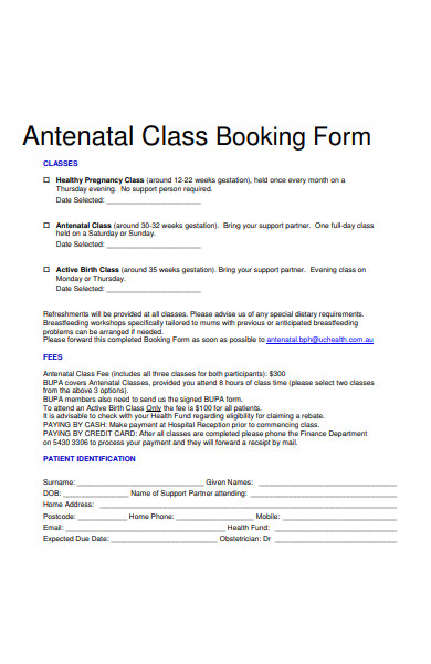 FREE 49+ Booking Form Samples, PDF, MS Word, Google Docs, Excel