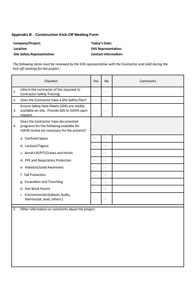 FREE 43+ Meeting Forms in PDF | Ms Word | Excel