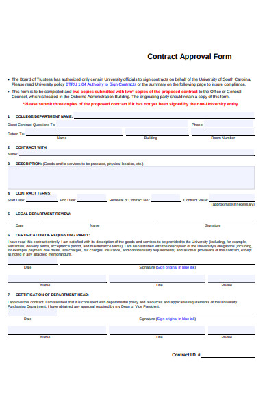 FREE 54+ Approval Form Samples, PDF, MS Word, Google Docs, Excel
