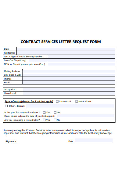 FREE 49+ Letter Request Forms in PDF | Ms Word