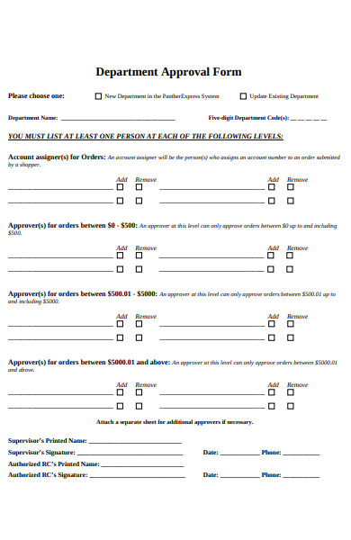 FREE 54+ Approval Form Samples, PDF, MS Word, Google Docs, Excel
