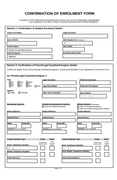 FREE 30+ Enrollment Confirmation Forms Download – How to Create Guide, Tips