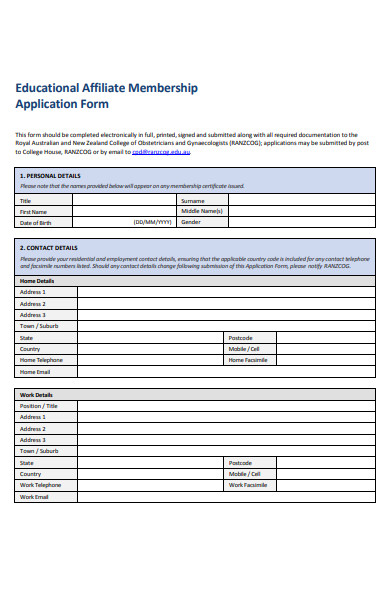 FREE 50+ Education Application Forms in PDF | MS Word | MS Excel