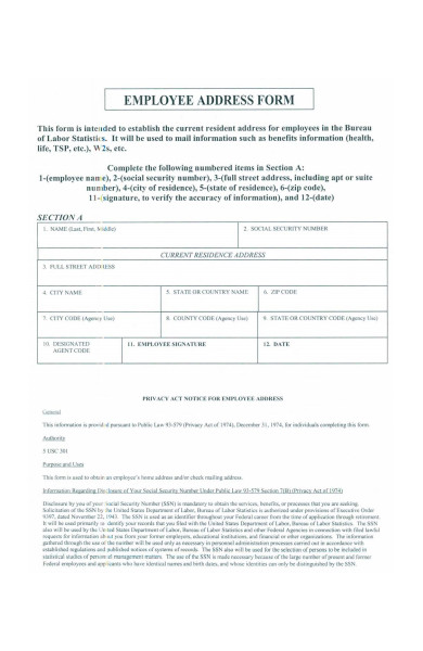 FREE 51+ Employee Form Samples, PDF, MS Word, Google Docs